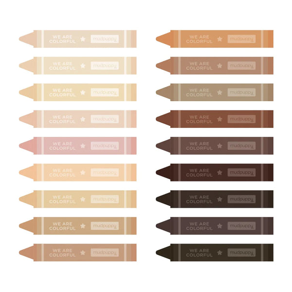 We Are Colorful Skin Tone, Crayon Set - STUDIO STORE